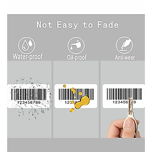 Hybsk 2.25x1.25 inch Direct Thermal Labels for Barcodes, Address, Compatible with Rollo Label Printer & Zebra Desktop Printers (2.25"x1.25",White)
