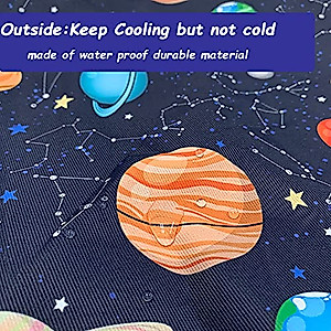 Ferret Cage Accessories Cute Ferret Rat Bed Stuff for Cage Set Supplies 2 IN1(Black Galaxy)