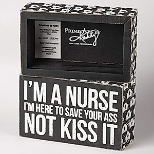 Primitives by Kathy Box Sign, 5-Inch by 3-Inch, I'm a Nurse