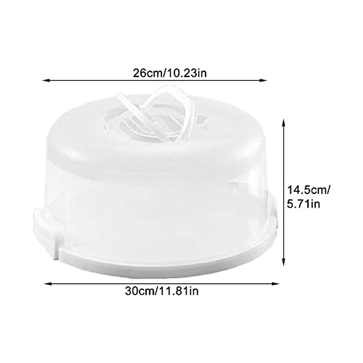 Cupcake Carrier with Lid, 6.1in lightweight Cupcake Carriers, Portable Plastc Cake Box, Cupcake Muffin Holder, Cake Storage Container, Heart Shape Silicone Cake Mold, Cake Stand for Transporting Cake