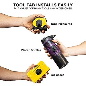 Spider Tool Holster - Expansion Set - Elastic Tool Grip + 2 Adhesive Tool Tabs for Carrying a Power Drill, Driver, Multi Tool, Tape Measure, Hammer, Pneumatic and More from a Spider Tool Holster!
