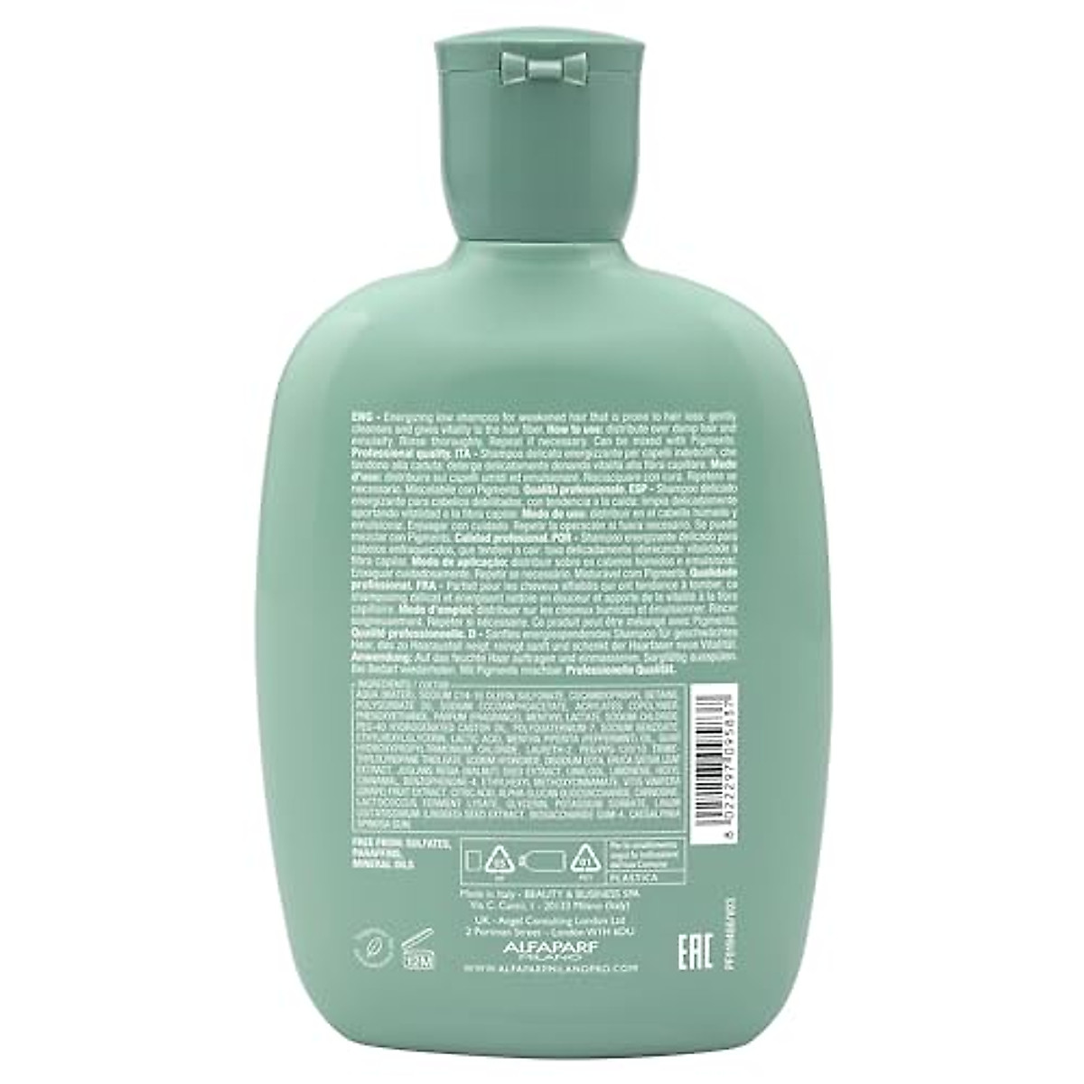 ALFAPARF MILANO Semi di Lino Scalp Renew Sulfate Free Shampoo for Thinning Hair - Scalp Revitalizing Shampoo for Color Treated Hair - Regains Balance, Strength & Body with 5 Unique Complexes (8.45oz)