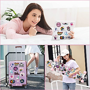 Gymnastics Stickers 100PCS Gymnastics Gifts,Gymnastics Gifts for Girls,Gymnastics Stickers for Water Bottles,Gymnastic Gifts,Igymnastics Room Decor,Gymnastics Wall Decal(Gymnastics Stickers)