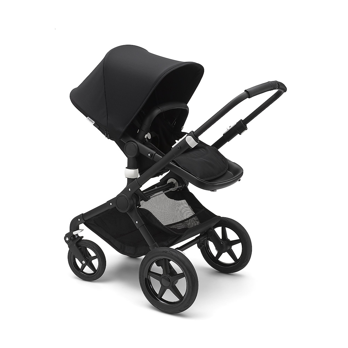 Bugaboo Fox Complete Full-Size Stroller, Black - Fully-Loaded Foldable Stroller with Advanced Suspension and All-Terrain Wheels