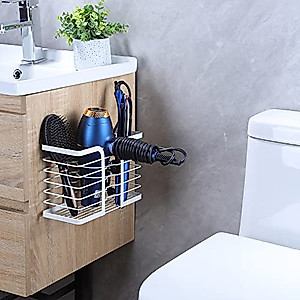 YIGII Hair Dryer Holder - Hair Tool Organizer/Blow Dryer Holder Wall Mount Bathroom Hair Styling Tools Organizer Basket for Hair Dryer, Flat Iron, Curling Wand Hot Hair Tool Holder