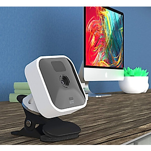 VMEI Metal Clip Stand for All-New Blink Outdoor/Indoor Camera/Blink XT2 Camera,Blink Metal Holder Weather Proof,Not Need to Drill, No Holes, No Damage to Your Furniture and Wall-Black(2 Pack)