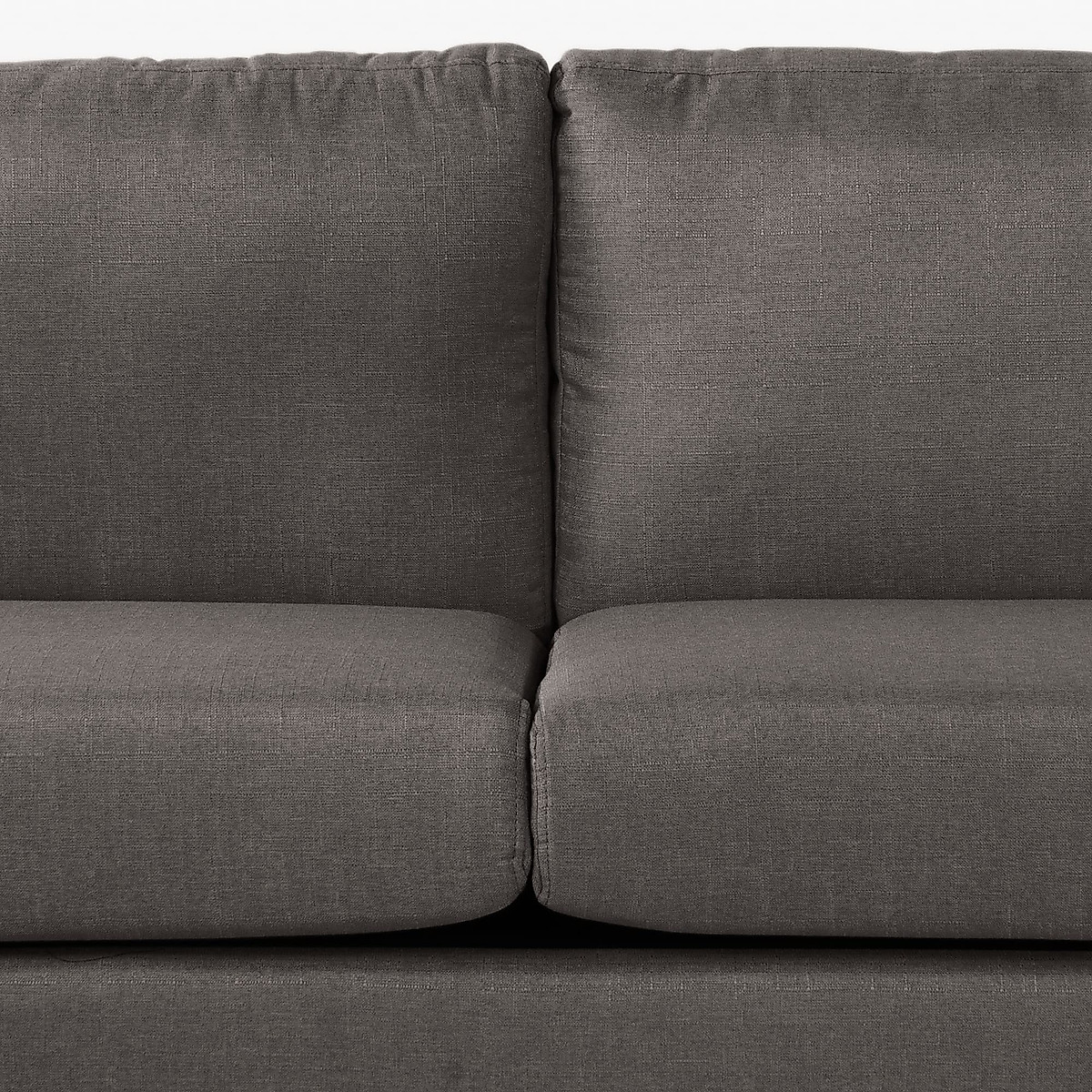 Casa Andrea Milano Modern Large Linen Fabric U-Shape Sectional Sofa, Double Extra Wide Chaise Lounge Couch