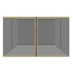 COWVIE Gazebo Netting Screen Replacement Universal 4-Panel Sidewalls 10' x 10' ( Only Netting)