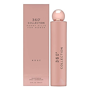 Perry Ellis 360 Collection Rose for Women Eau de Parfum Spray, 3.4 Ounce