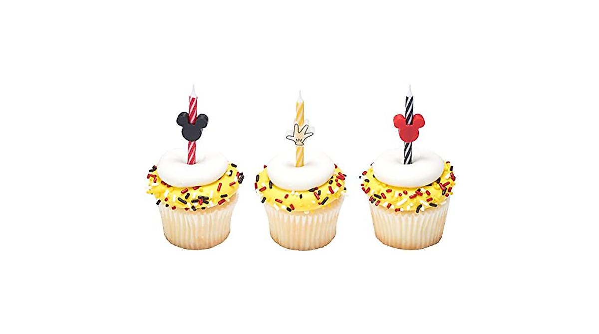 Mickey Mouse Birthday Candles | Disney Cake Decorations