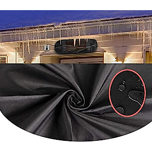 Wall-Mounted Patio Heater Cover - Black 36.5''L *9.5''H *6.5 '' W Electric Heater Cover,420D Oxford Waterproof Dustproof Infrared Heater Covers for Indoor Outdoor Garage Backyard Hanging Patio Heaters