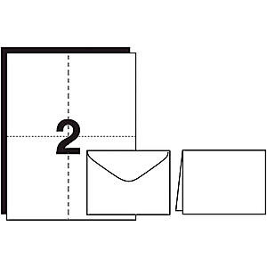 Avery 8315 Inkjet Cards W/Envelopes, 4-1/4-Inch X5-1/2-Inch, 60/Bx, Matte We