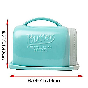 Comfify Bundle - Mason Jar Butter Holder, 10pcs Ceramic Kitchenware Set