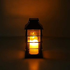 AicooFest Solar Lantern Outdoor Hanging Solar Candle Lights Decorative Table Lantern Waterproof Flameless LED Candles for Your Home Garden Table Patio