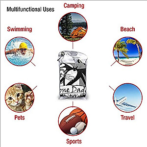 NIKROAD Nightmare Cartoon Before Christmas Quick Dry Towels, Funny Beach Towel, Super Absorbent Lightweight Custom Towel, Large Beach Towels for Travel and Beach 31.5"X63"