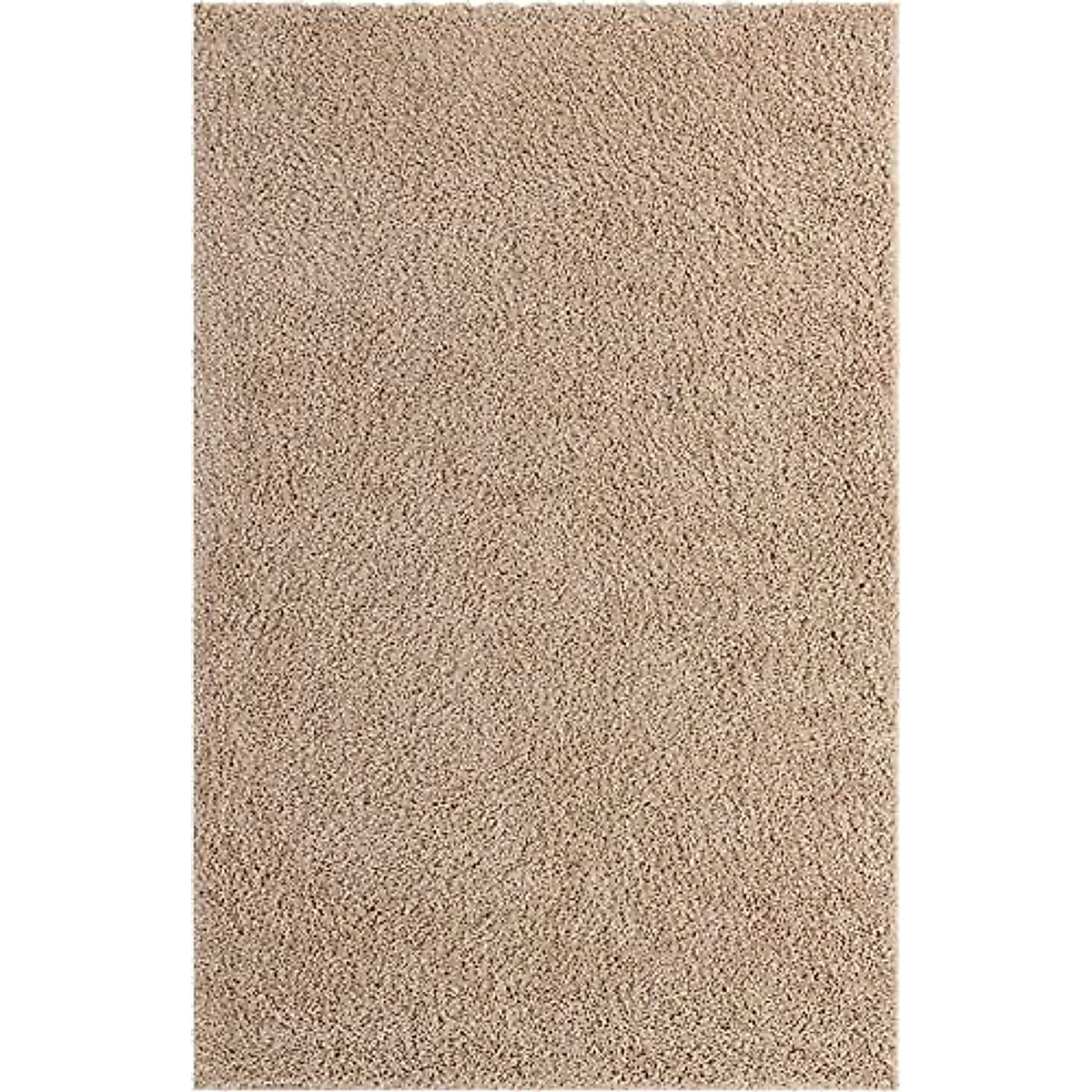 Rugs.com Everyday Shag Rug  –  Taupe Shag Rug Perfect for Bedrooms,Dining Rooms,Living Rooms and More,Beige,7'x10'