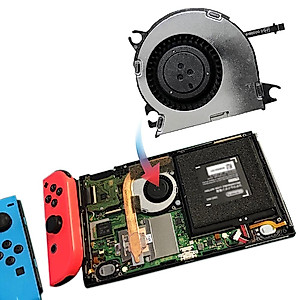 Lenboes Internal CPU Cool Cooler Cooling Fan Replacement Part for Nintendo Switch NS 2017 Console with Y Cross Tool