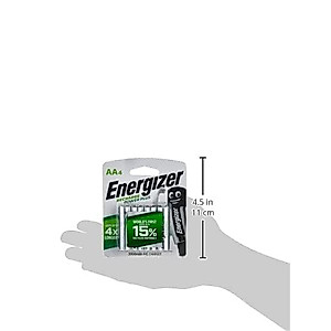 Energizer Rechargeable NiMH Battery AA 1.2 V Power+ 2000 mAh 4-Blister [EN-PWRPL2000B4]