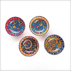 LUKSYOL Bowl Sets Ceramic Bowl Dessert Bowls Ice Cream Dishes Serving Bowl Snack Bowls Small Ceramic Bowls Rice Bowls Japanese Small Decorative Bowl Soup Bowls Bowls Set 6 Pcs