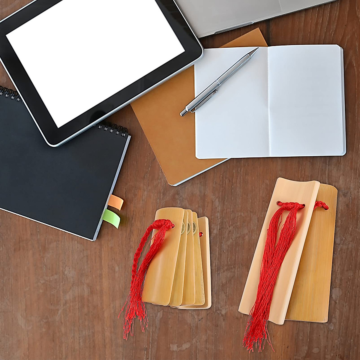 MILISTEN 1 Pair Chinese Kuaiban Clapper Bamboo Castanets Traditional Allegro Instrument Hand Percussion Instrument for Festival Performance Prop