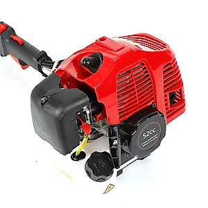 52CC Gas Power Sweeper Sweeping Machine Handheld Walk Behind Broom Sweeper Nylon Brush Dirt Snow Sweeper Cleaner Walkway Sweeping Broom Cleaning Machine (2 Stroke,2.3HP, 1700W)