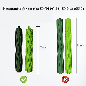 GEBDSM 2 Set Replacement Parts Roller Brushes Compatible for iRobot Roomba i, j&e Series i3(3150) i3+ j6 j6+(6550) j7(7150) j7+ j8 i2 i4 i6 i6+ i7 i7+ i8 i8+Plus E5 E6 E7 Vacuum Cleaner Accessories