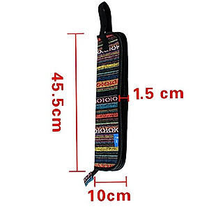 Drum Stick Bag, Portable Drumstick Case Hanging Bag Drumstick Bag with Handle for Drum Set Mallet and Percussion Sticks