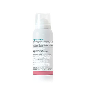 Frida Mom Cracked Nipple Soothing Spray | All-Natural Saline Spray to Heal Sore, Cracked Breastfeeding Nipples | Spray + Air-Dry | Gentle for Baby + Mom | 2 Fl oz
