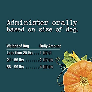 EverRoot Organic Dog Supplement by Purina, Digestion Chewable Tablet with Pumpkin for Dogs - 4.23 oz. Canister
