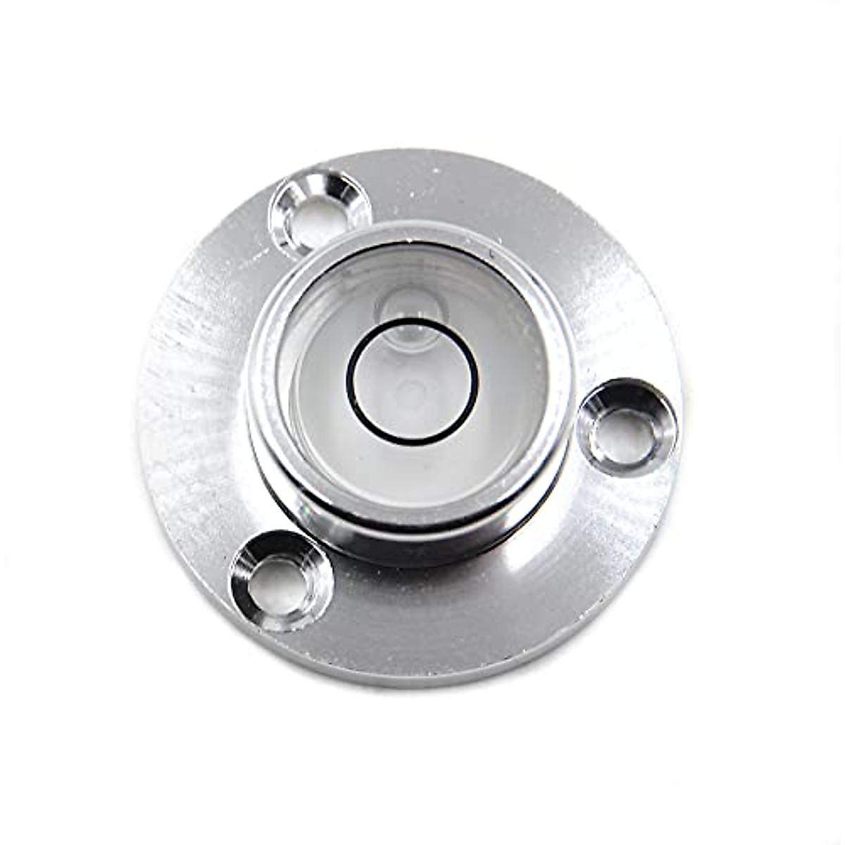 Small Circular Round Bubble Level Spirit Leveler Bubble Ball Vials, Ø34mm, Aluminium Housing, Plastic Vial