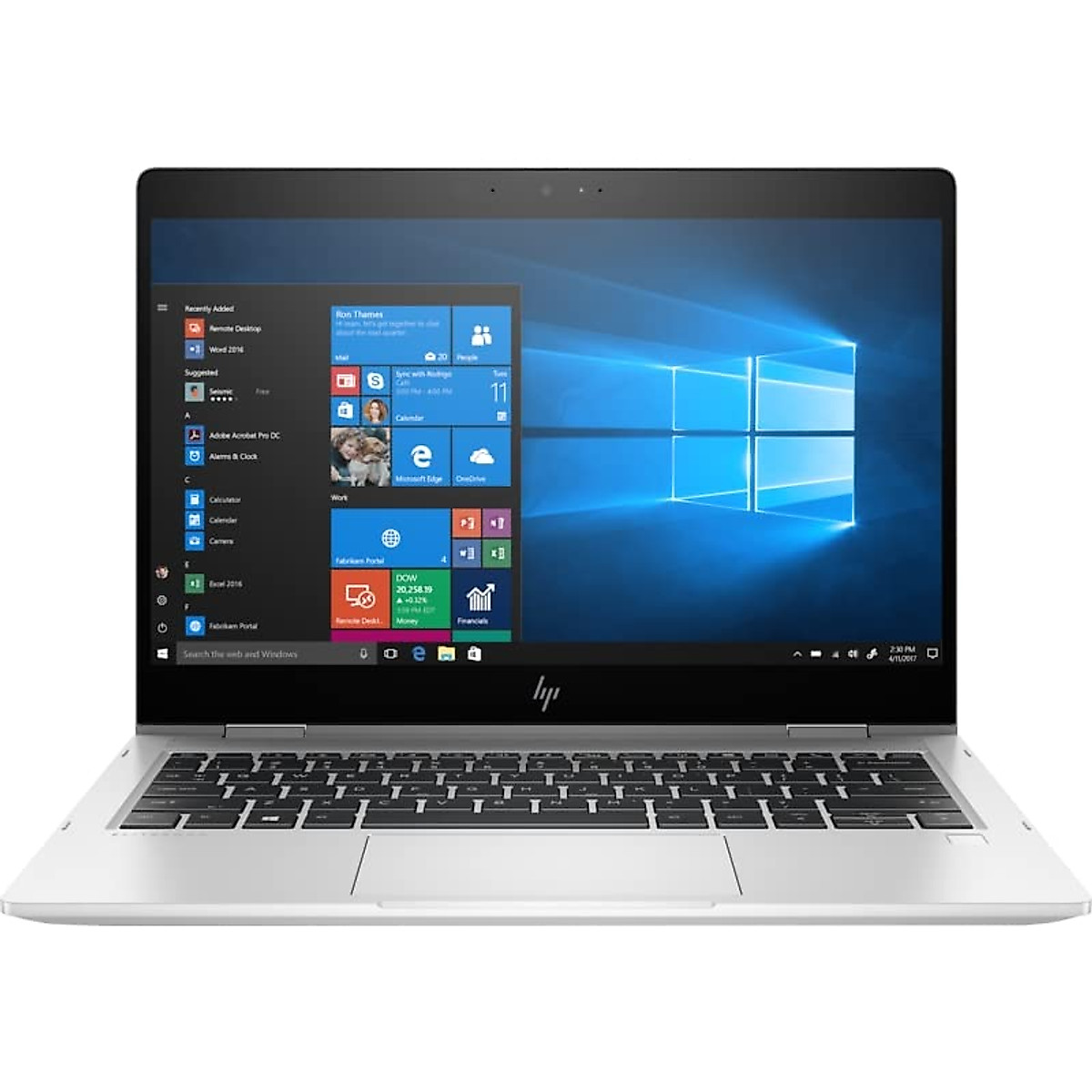 HP EliteBook x360 830 G5 Laptop, Intel Core i5-8250U, 16GB RAM, 256GB SSD, FHD touch screen backlit keyboard, Cam, Win 10 Pro (Renewed)