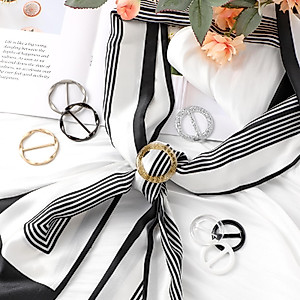 PEOVLVN 8 Pcs Shirt Ties Clips for Women