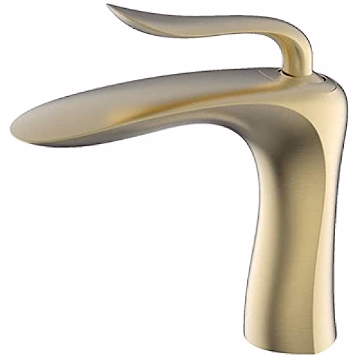JBQ Bathroom Faucets Bathroom Sink Faucet Bathroom Basin Brass Faucet Sink Faucet hot and Cold Single Handle countertop Installation Toilet Crane Faucet (Color : Brushed Gold S)