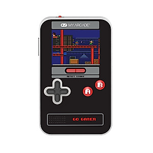 My Arcade Go Gamer Classic-RED: Portable Electronic Game Console with 300 Games, Full Color 2.5" Screen-Fun for The Whole Family (DGUN-3909)