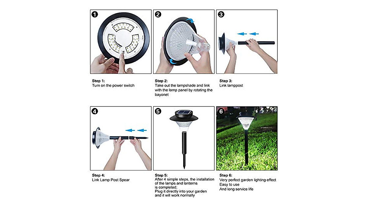 High Lumens Solar Pathway Lights - Durable & Bright Outdoor Lighting
