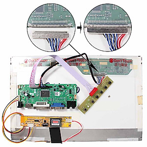 HDMI VGA DVI Audio LCD Controller Board 30 Pin for 14.1" 15.4" 1280x800 LP154WX4 B154EW03 B154EW06 LTN154AT07 LTN141AT02 1CCFL LVDs LCD Screen Panel
