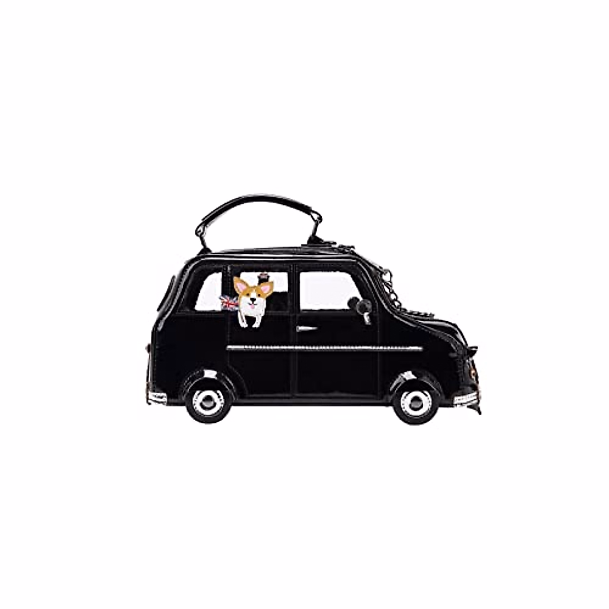 Vendula London - London Cats and Corgis Black Cab Novelty Collectible Bag w Crossbody Strap