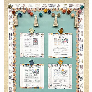 Teacher Created Resources Everyone is Welcome Helping Hands Straight Border Trim (TCR7124)