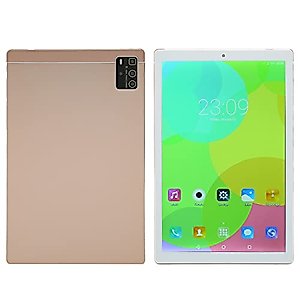 Pomya 10.1 Inch Tablet, 2560x1600 IPS 2.4G 5G Dual Band HD Tablet for 11, 6GB RAM 128GB ROM Type C Rechargeable Tablet for Online Video, Reading, Game