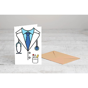 Doctor Card - Medical School Graduation Card - White Coat Ceremony - Doctor thank You - Gift for Him Her