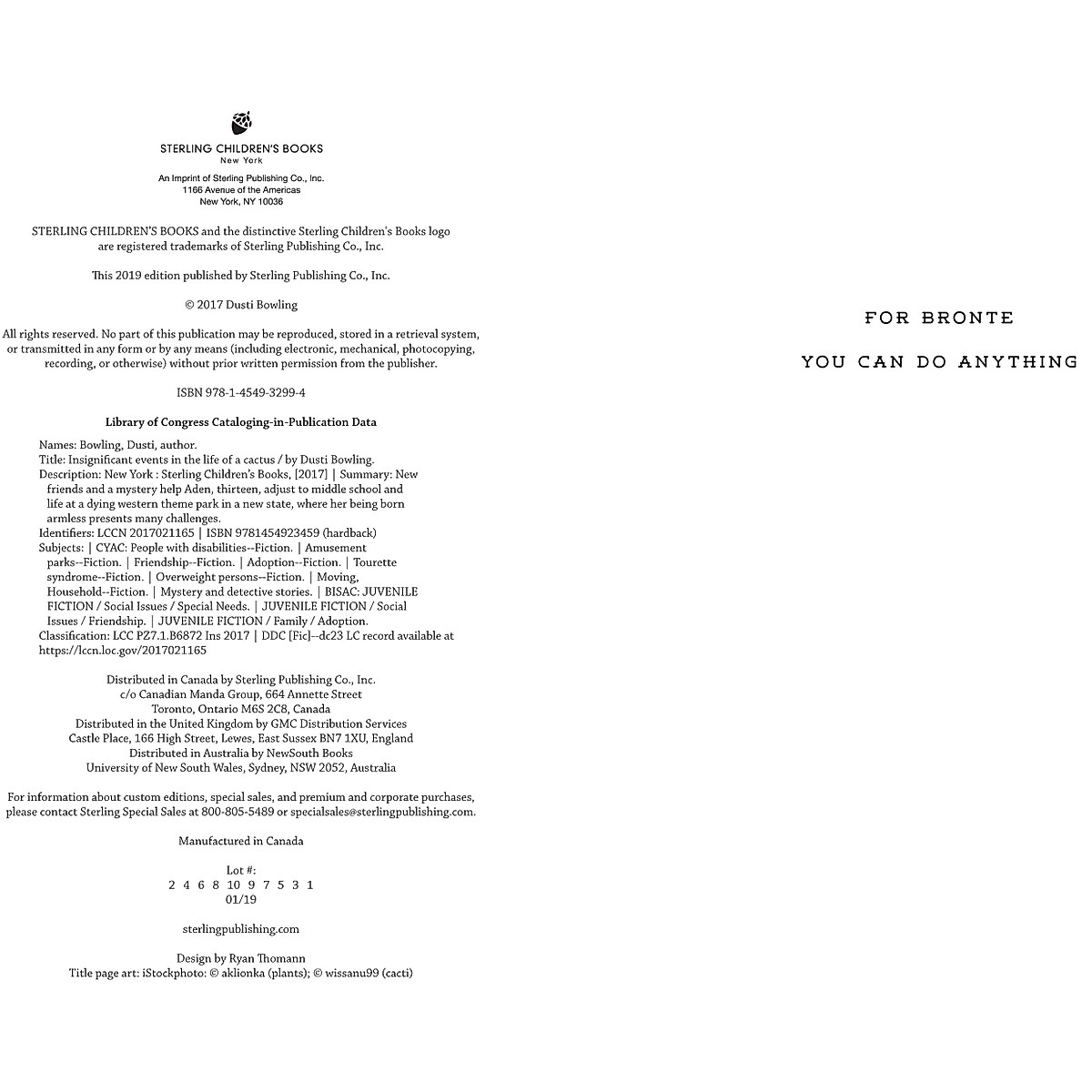 Insignificant Events in the Life of a Cactus (Volume 1)