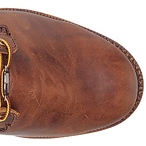 Thorogood Logger Series 9” Waterproof Insulated Steel Toe Work Boots for Men - Premium Leather with 400g Thinsulate and Vibram Slip-Resistant Heel Outsole, Trail Crazyhorse - 9.5 XW US