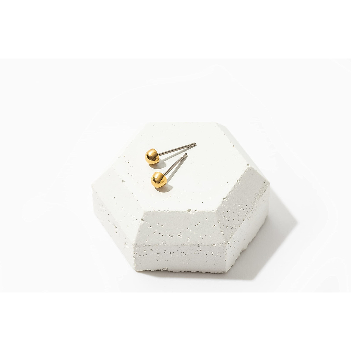 Tini Lux | Hypoallergenic Earrings | Mini Layla Stud Earrings | Gold | Titanium Stud Earrings for Women | Gold Earrings Studs, Sensitive Ears, Trendy Womens Earring Set