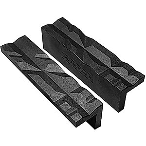 JCL Vise Jaws - Nylon, Multipurpose 4" - Use on any Metal Vise, Magnetic Reversible Pads, Clamp Flat or Round Products