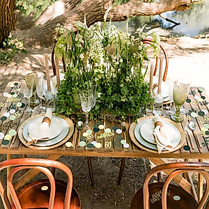 Sage Green 60th Happy Birthday Confetti, 60th Birthday Table Decorations Scatter Confetti Birthday Cake Confetti, Green Gold Foil Confetti Decorations for 60th Birthday Woman Men Party Decor 230 Pcs