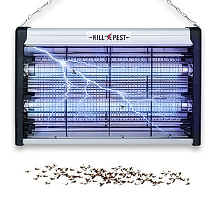 Electronic Bug Zapper Mosquito Killer Fly Traps Indoor for Moth, Mosquito, Gnat for Home Restaurants Kitchen Garden Including Extra 2 Pack Replacement Bulbs