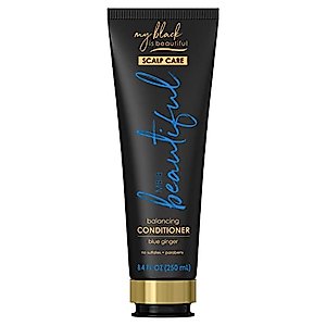 MY BLACK IS BEAUTIFUL Balancing Sulfate Free Conditioner for Dry and Damaged Hair, Blue Ginger Mint, 8.4 fl oz