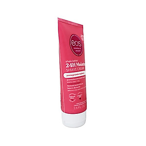 EOS Shea Better 24-Hour Moisture Non-Foaming Travel Size Shave Cream, Pomegranate Raspberry, Works Wet and Dry, Sensitive Skin, Natural Shea, 2.5 oz (Pack of 2)