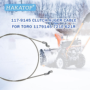 117-9145 Clutch Auger Cable for Toro 1179145 721E 621R 621E 721R CCR6053 Snowblower
