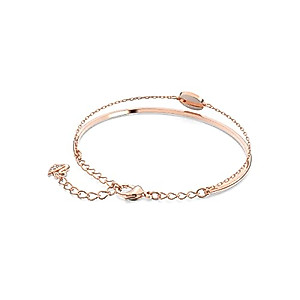 SWAROVSKI Bangle Bracelet, Delicate Clear Crystals on a Rose-Gold Tone Finish Setting, Part of the Ginger Collection